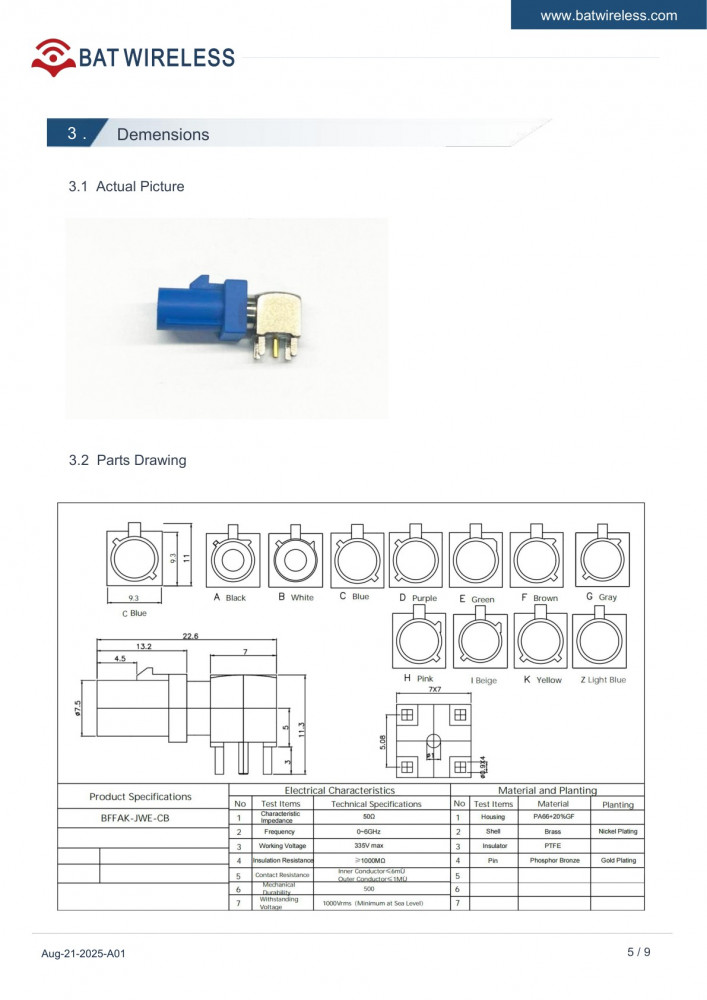 BWFAK-JWE-CB technical document page 5