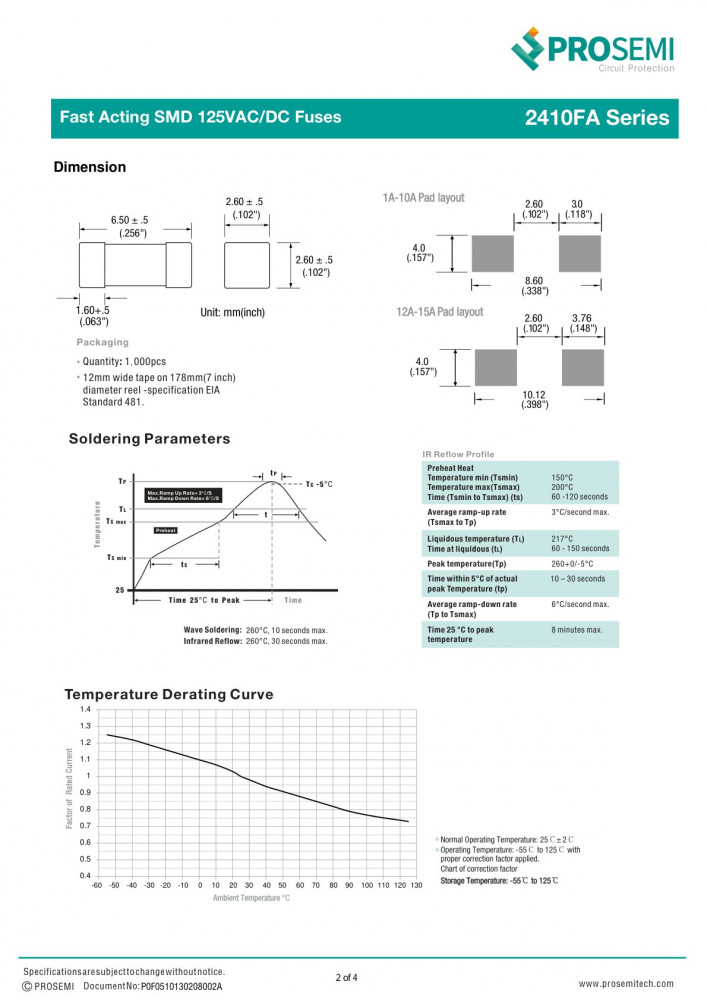 2410FA-15A datasheet page 2