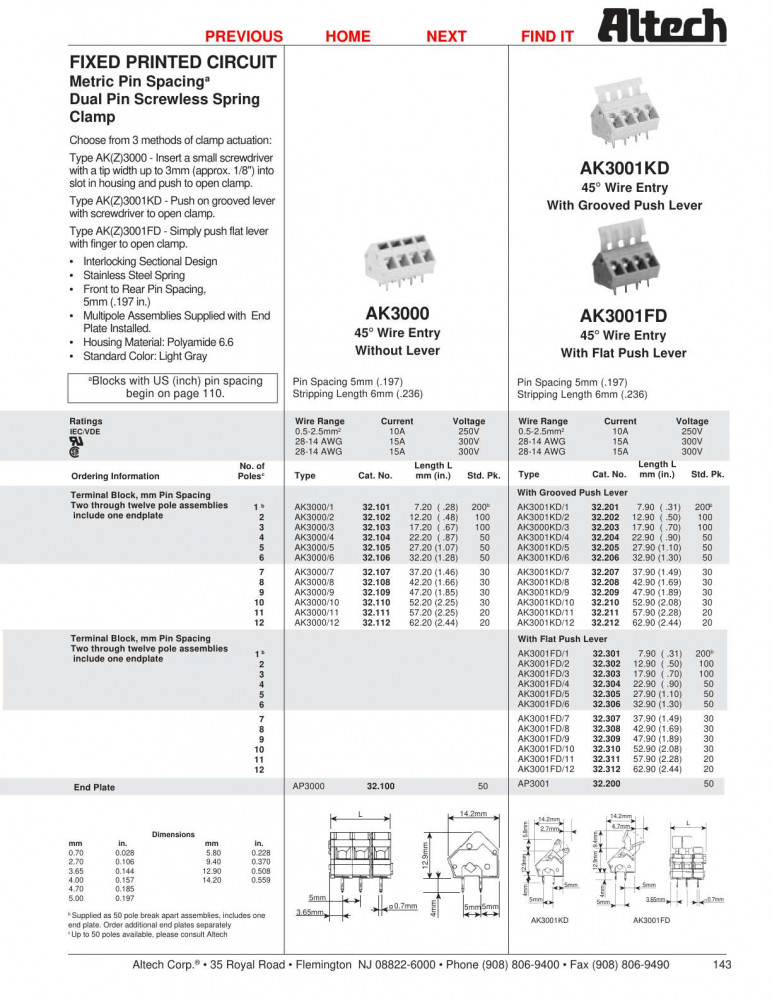 Altech terminal block catalog page 10