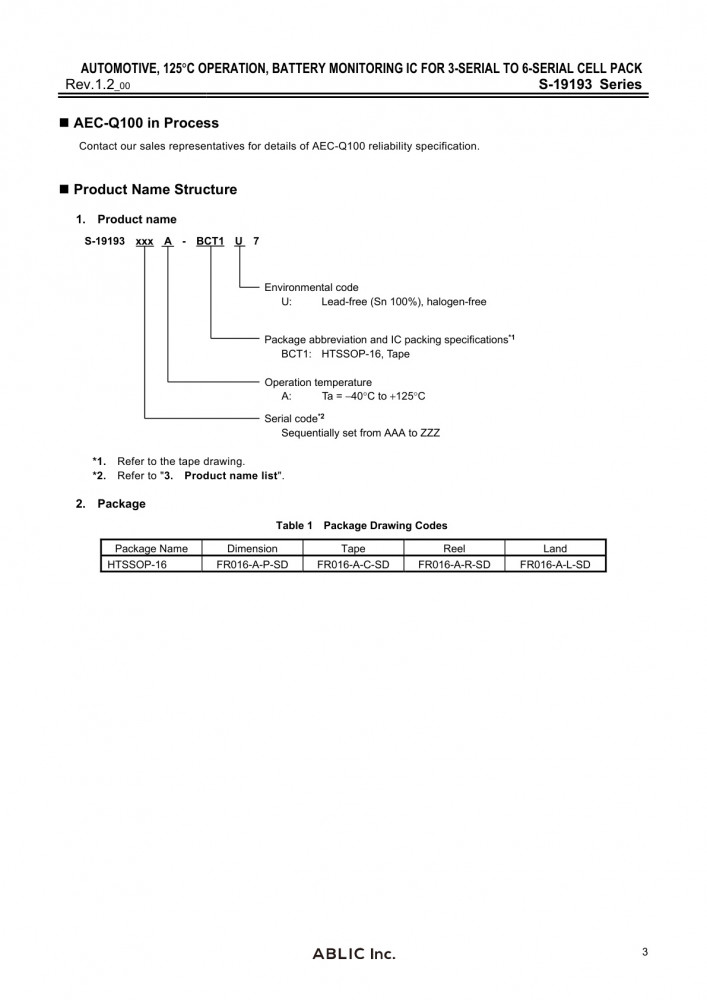 S-19193 datasheet page 3