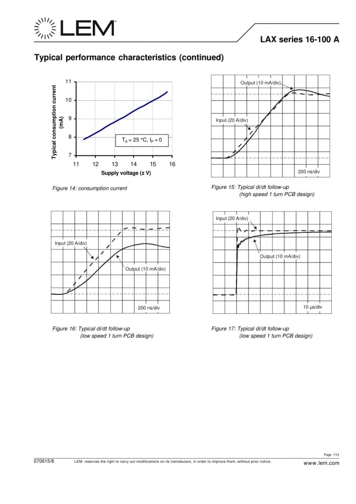 LAX 100-NP datasheet page 7