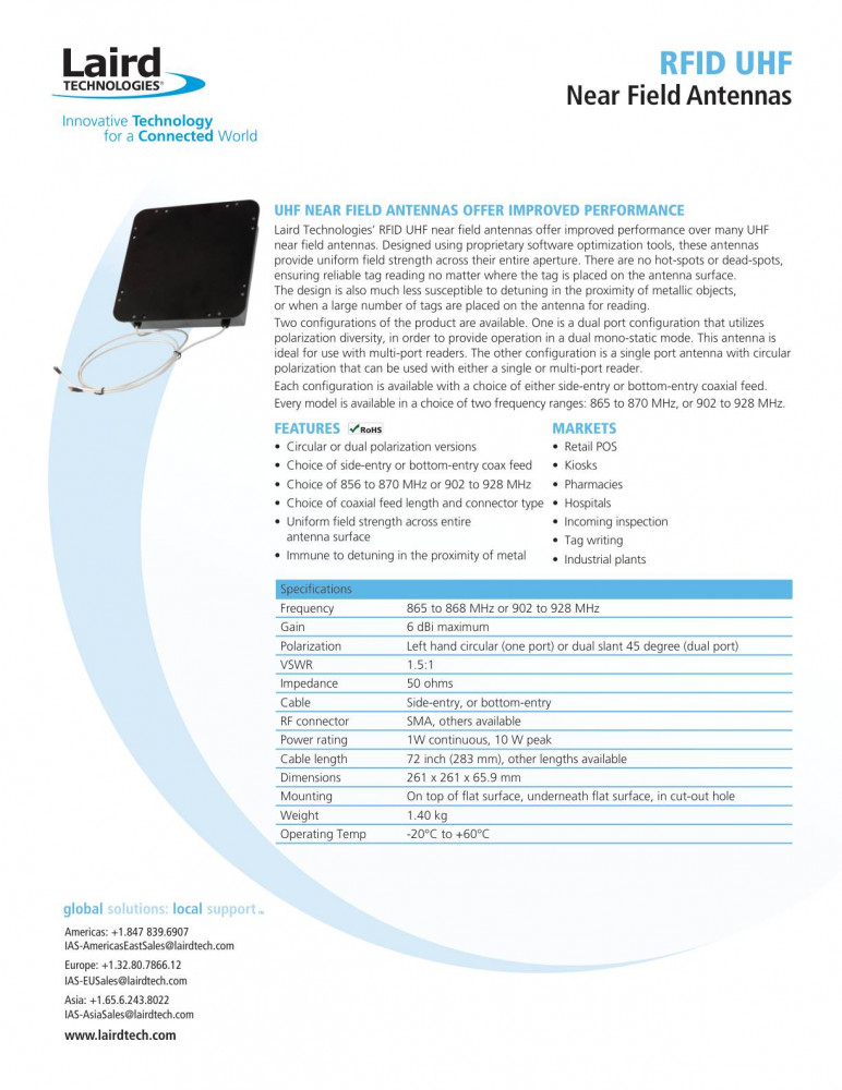 Laird PNL86506SC-183SMAM technical document page 1