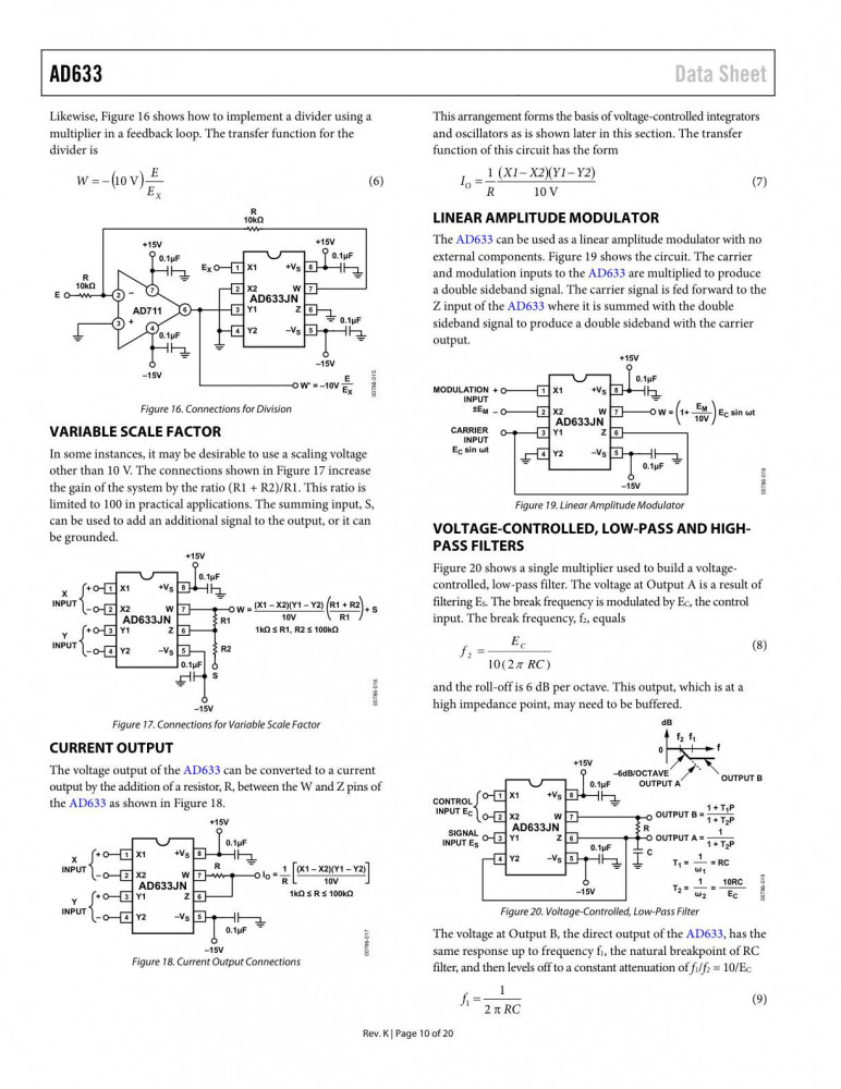AD633 datasheet page 10
