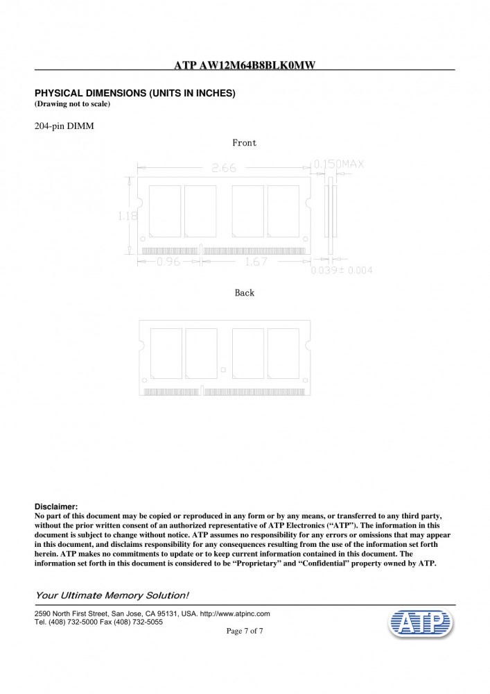 AW12M64B8BLK0MW datasheet page 7