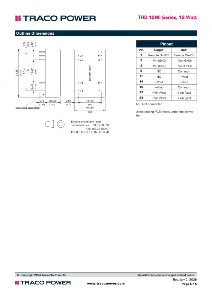 THD 12WI document preview, page 5