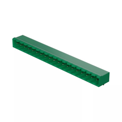 5.08mm Pitch Eurostyle Right-Angle PCB Header, Green Housing, 19 Circuits for sale