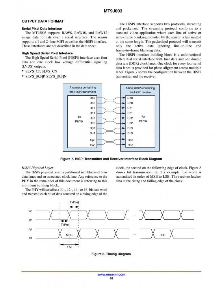 MT9J003 datasheet page 10