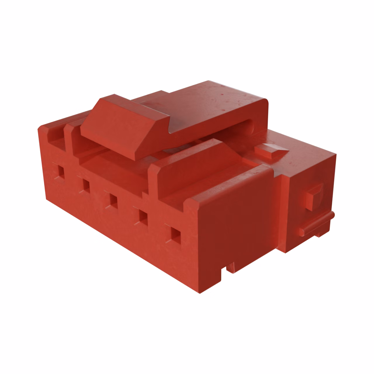 2.00mm Pitch MicroTPA Receptacle Housing, Positive Lock, 5 Circuits, Red for sale