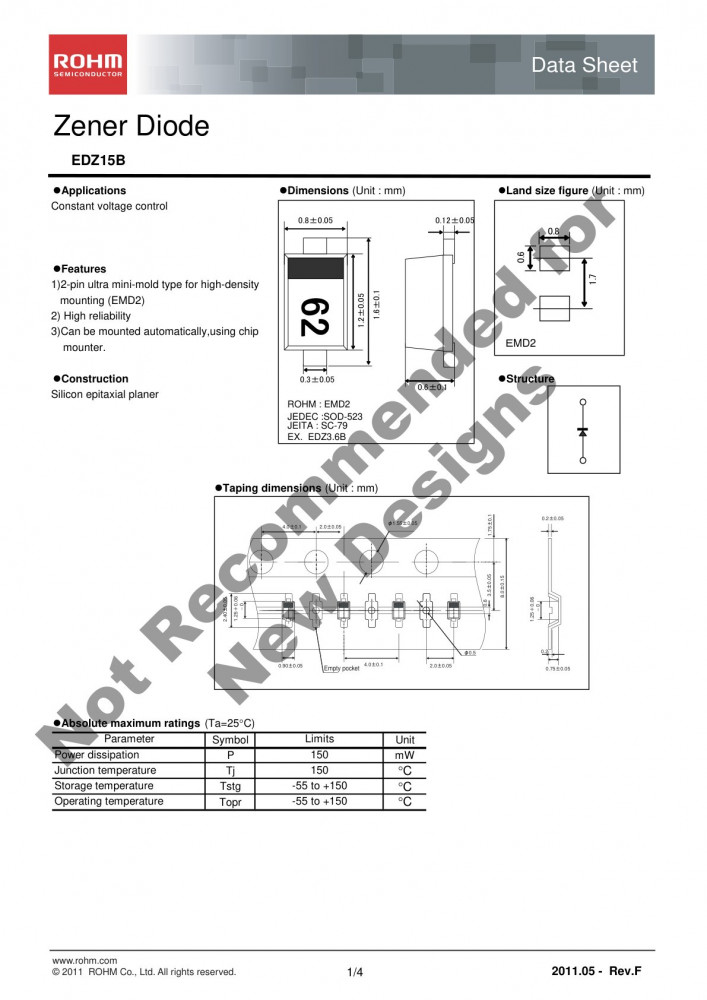 ROHM EDZTE6115B document page 1
