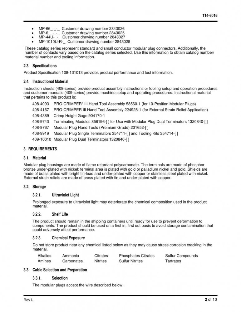 TE Connectivity modular plug specification page 2