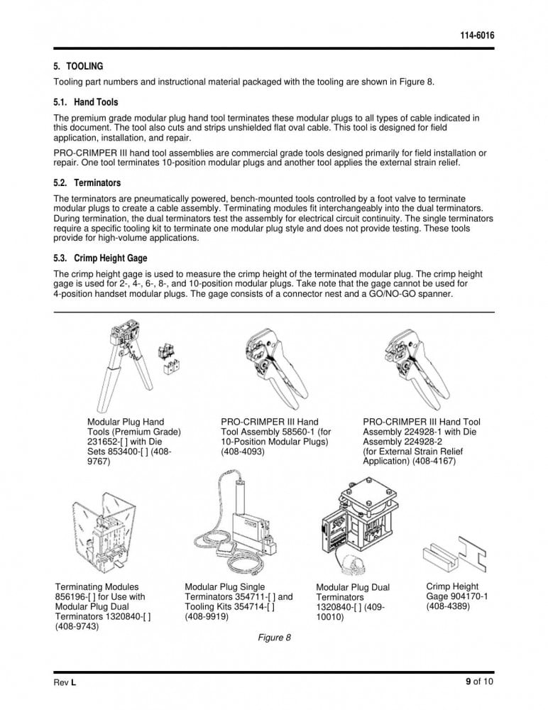 TE Connectivity modular plug specification page 9