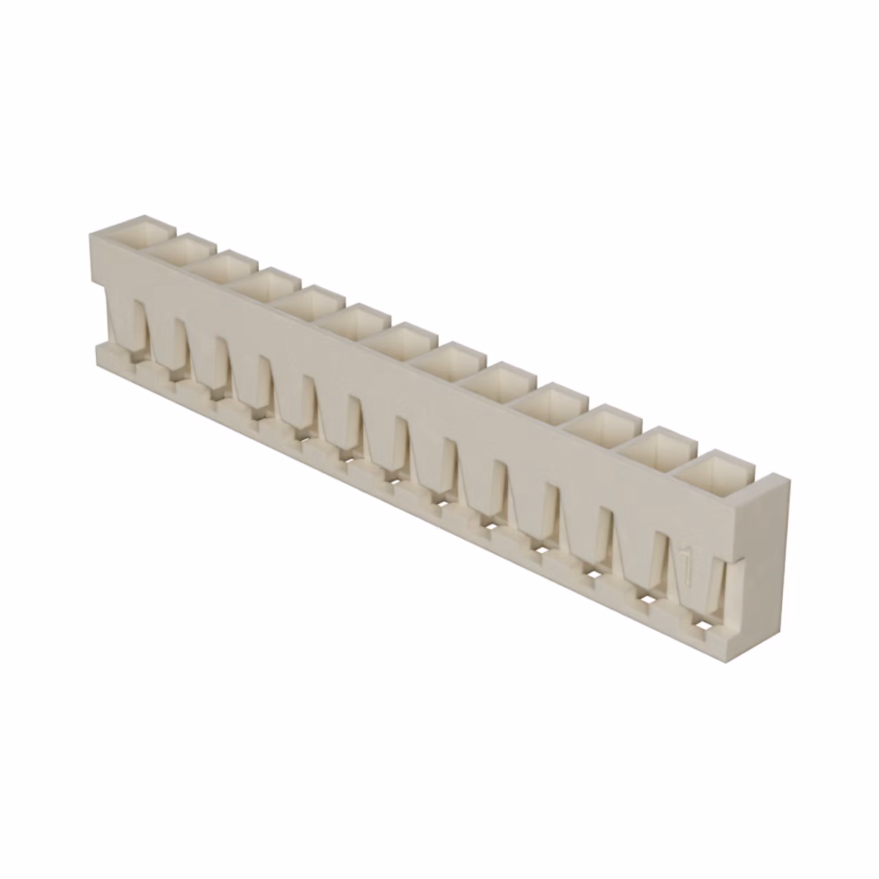 2.50mm Pitch, Board-In Crimp Housing, Right-Angle and Vertical, 13 Circuits, Natural for sale
