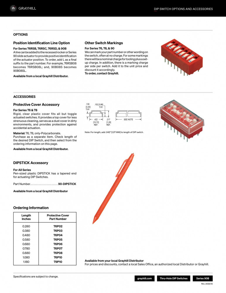 Grayhill Series 90B and 90GB document page 4