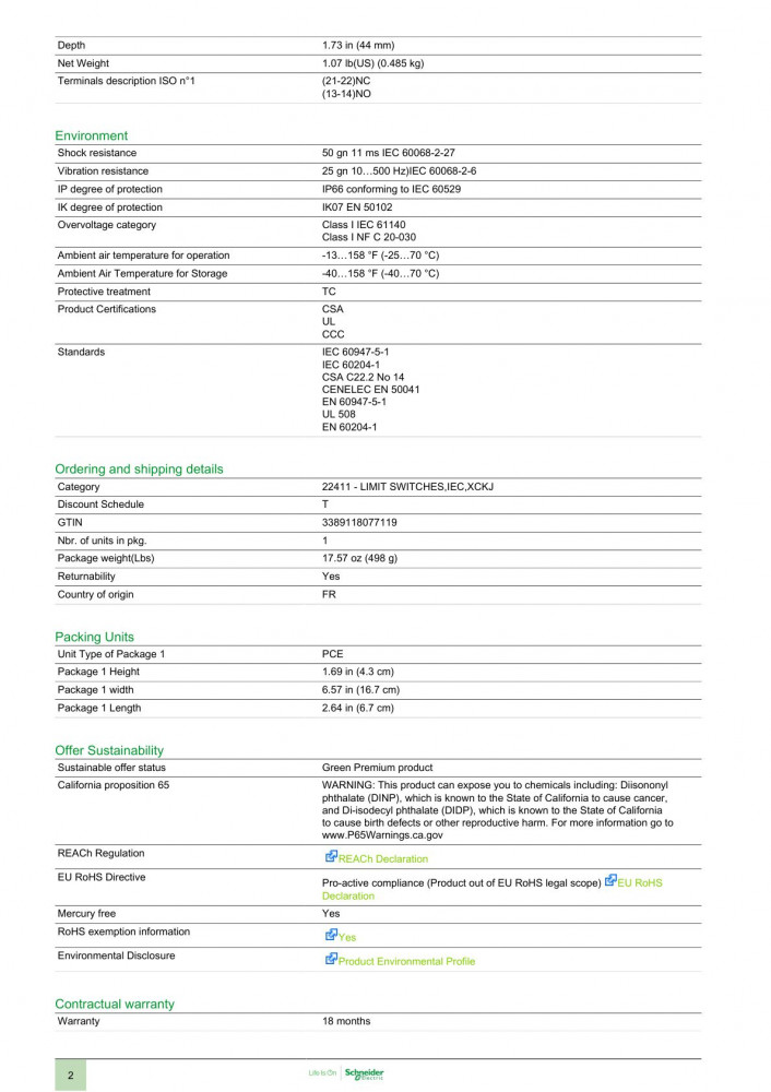 XCKJ10543H7 technical document page 2