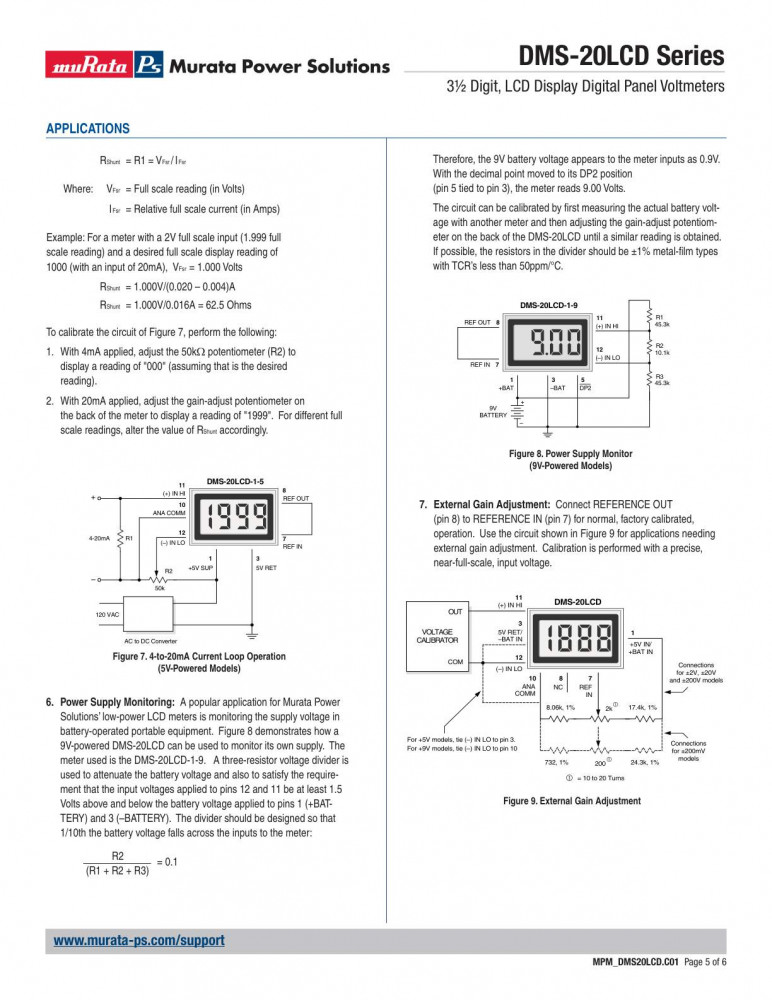 DMS-20LCD datasheet page 5