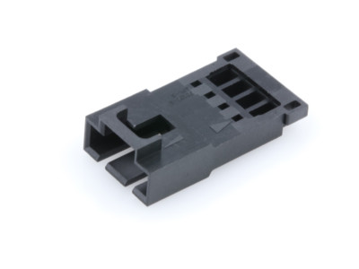 SL Wire-to-Wire Crimp Housing, Single Row, Free Hanging Plug with TPA Feature, 4 Circuits, Black for sale