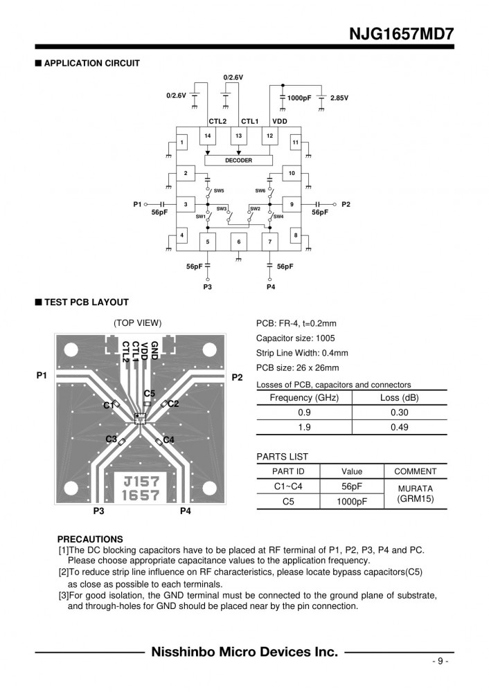 NJG1657MD7 datasheet page 9