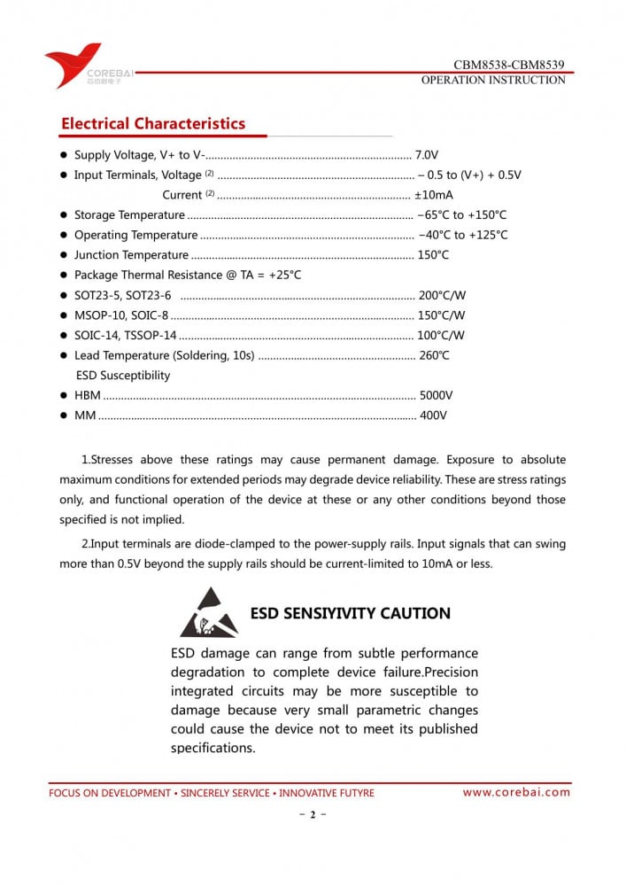 CBM8538 datasheet page 4