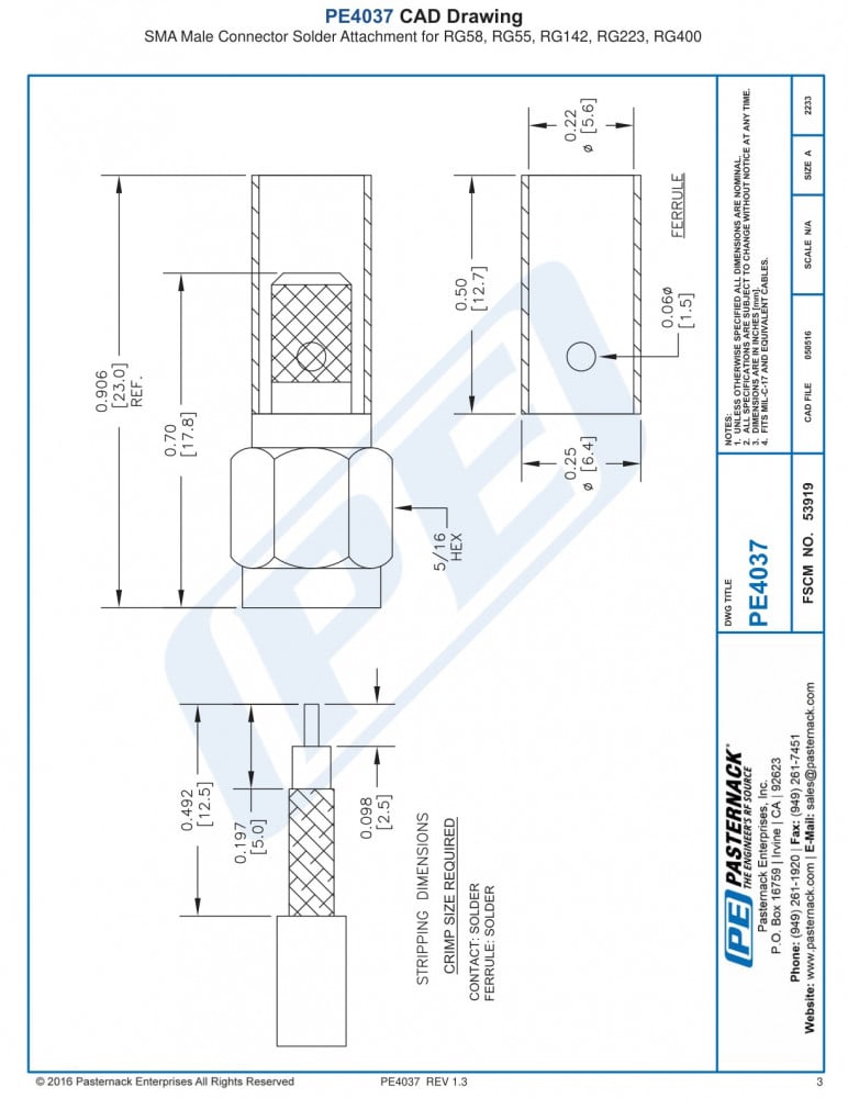 PE4037 datasheet page 3