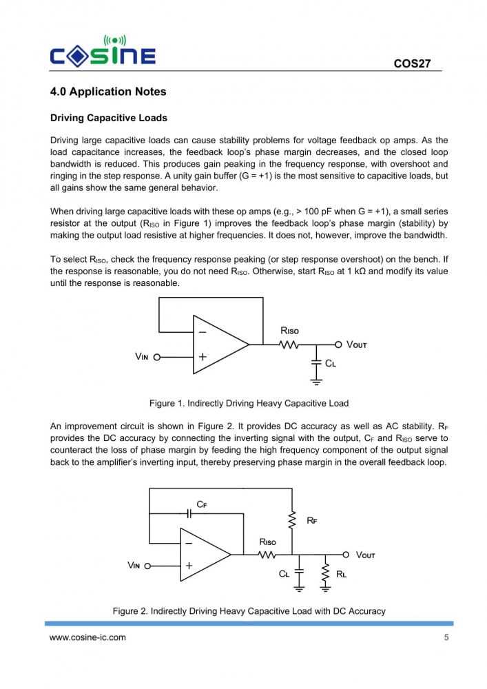 COS27SR datasheet page 5