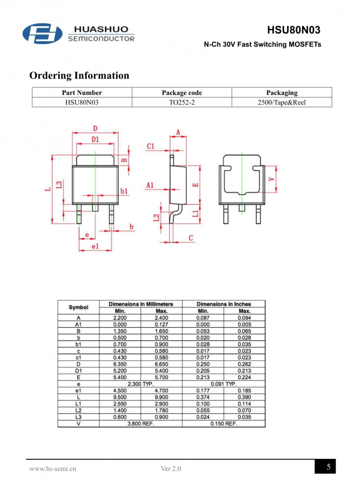 HSU80N03 datasheet page 5