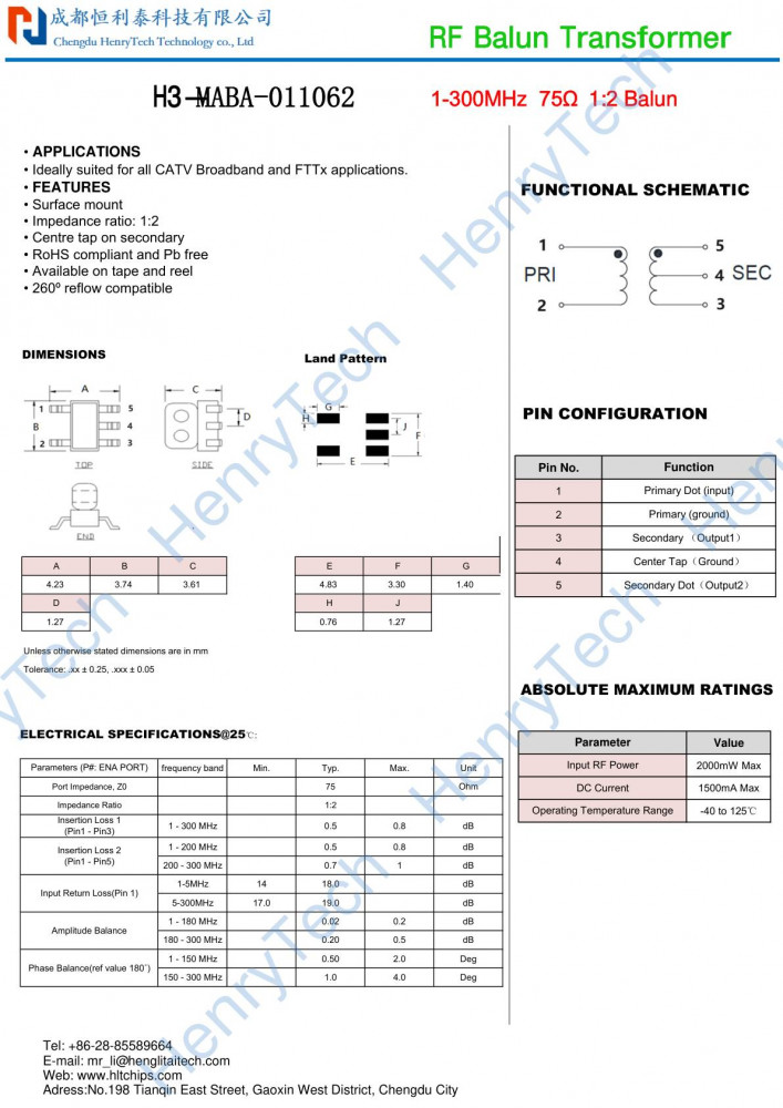 H3-MABA-011062 datasheet page 1