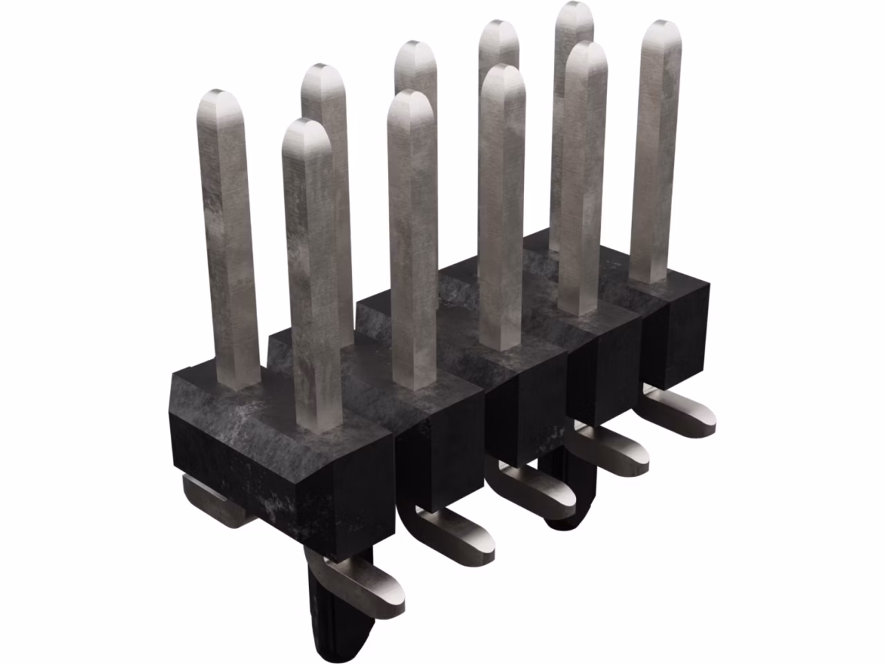 C-Grid Breakaway PCB Header, 2.54mm Pitch, Surface Mount, Dual Row, Vertical, 10 Circuits, Tin (Sn) Plating, 3.30mm Locator Pegs, 6.10mm Mating Pin Length, Tube for sale