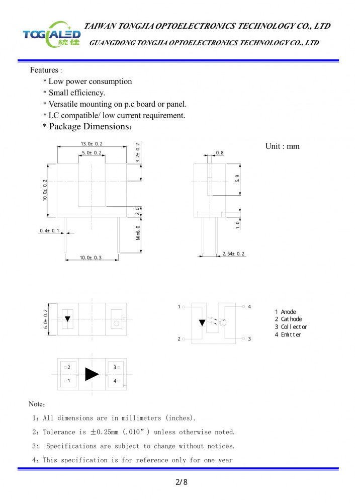 TJ-IEL13610FOI4FLC94FRA-A5 datasheet page 2