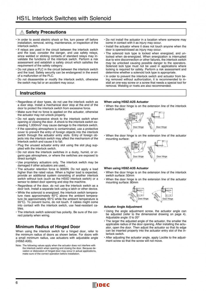HS1L technical document page 6