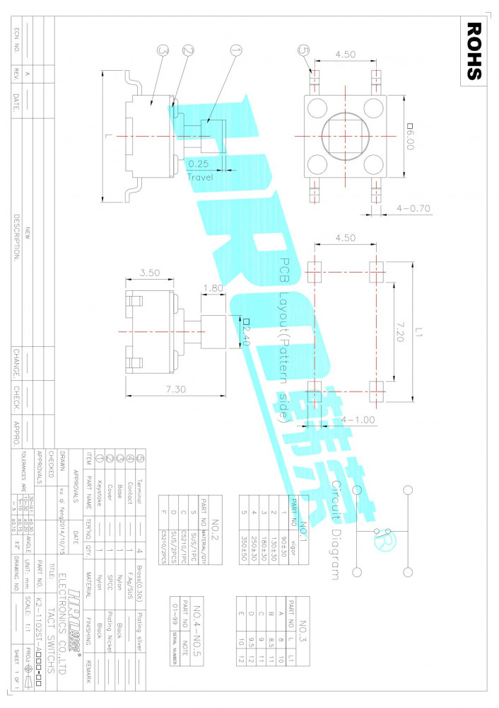 K2-1102ST-A4SC-04 technical drawing preview