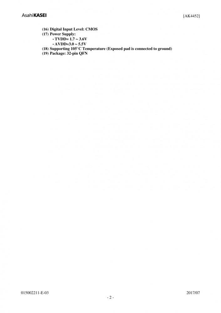 AK4452VN document page 2