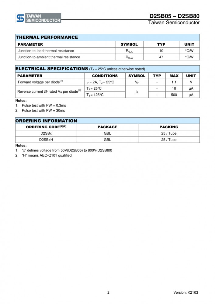 D2SB10 datasheet page 2