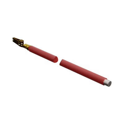 Pre-Crimped Lead Mini-Fit Sr. Female-to-Pigtail, Gold (Au) Plating, 150.00mm Length, 8 AWG, Red for sale