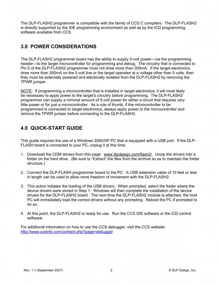 DLP-FLASH2 document page 2