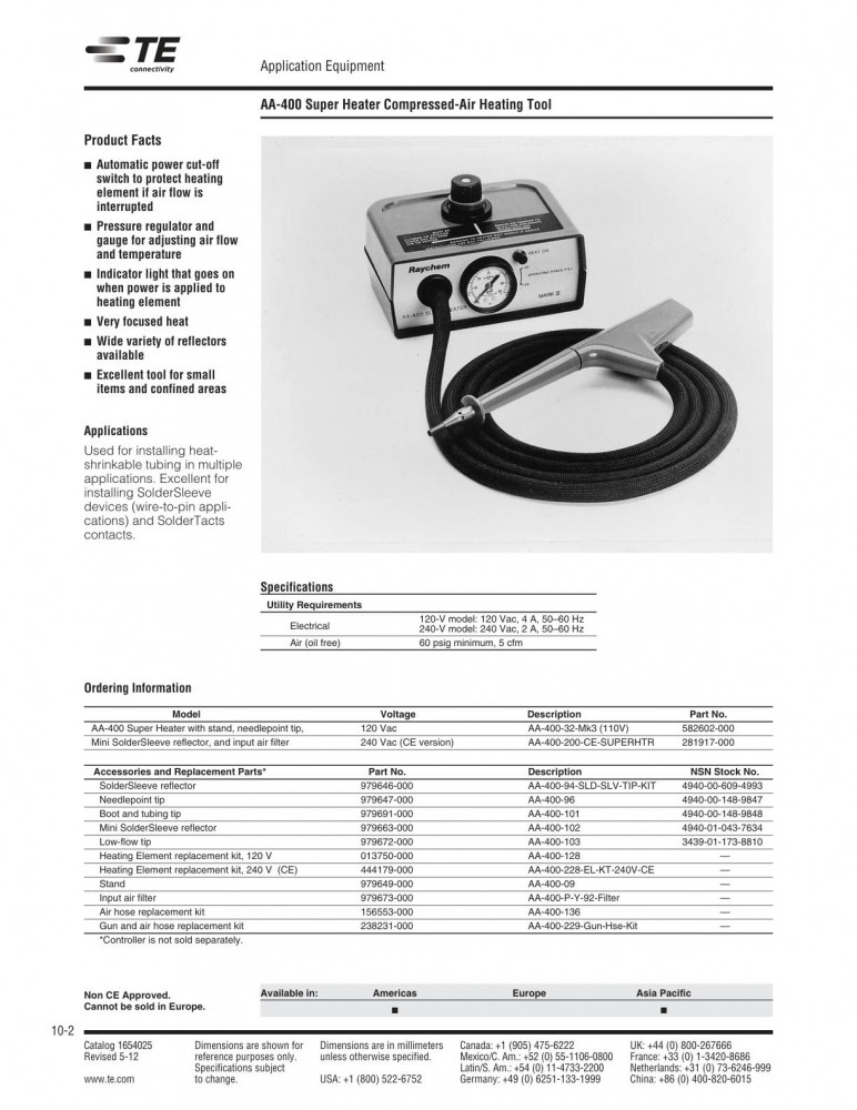 AA-400 Super Heater product documentation image