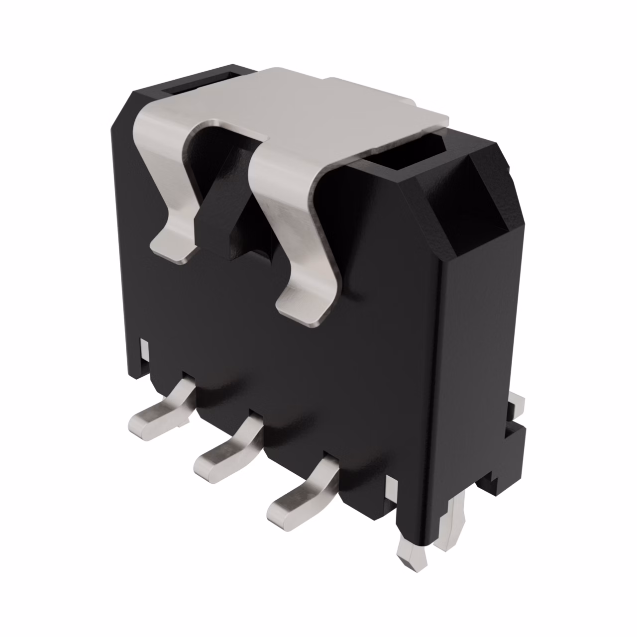 Micro-Fit+ Vertical Header, Surface Mount, 3.00mm Pitch, Single Row, 3 Circuits, 0.76µm Gold (Au) Plating, Glow-Wire Capable, Press Clip, Black, Tape and Reel for sale