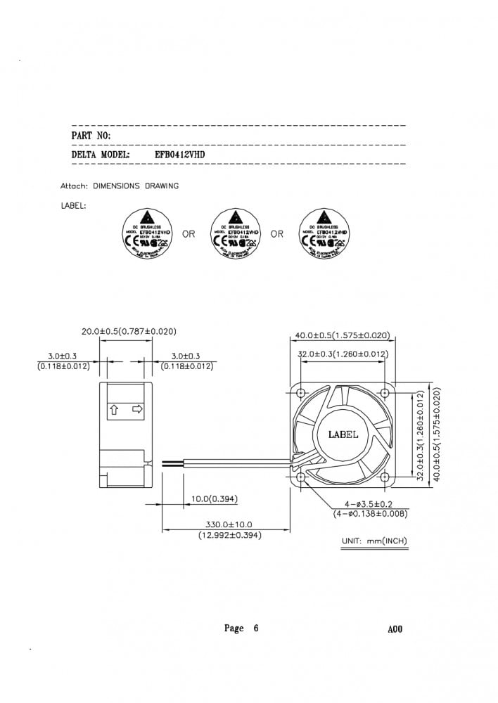 EFB0412VHD specification page 6