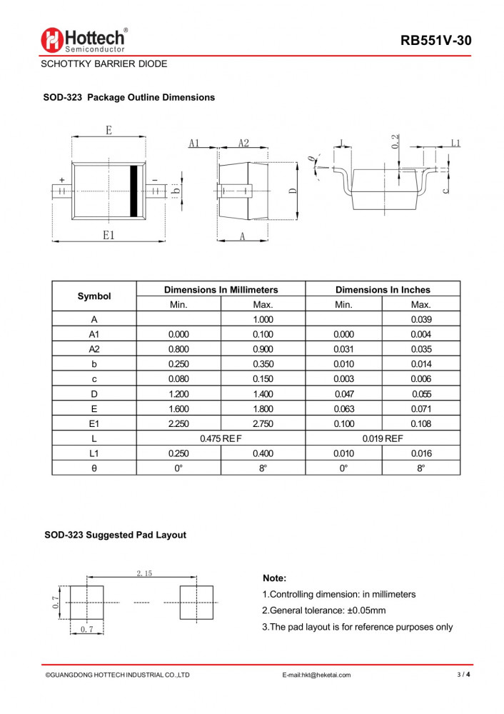 RB551V-30V-D datasheet page 3