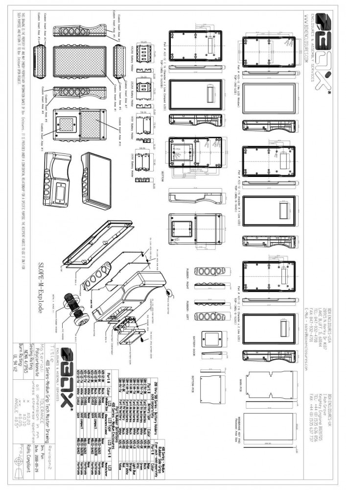 Supplied Box Enclosures technical drawing image
