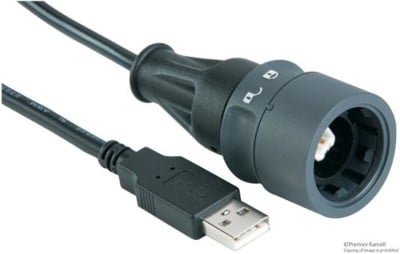 Bulgin PXP6040/B/5M00 USB Cable Assembly