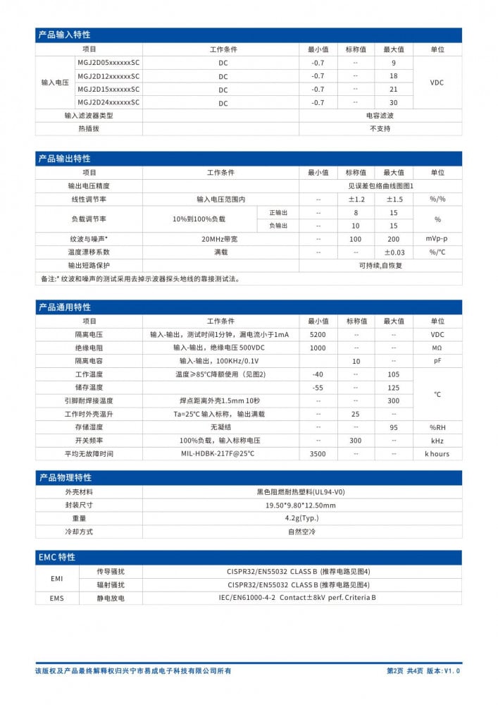 MGJ2D241509SC datasheet page 2