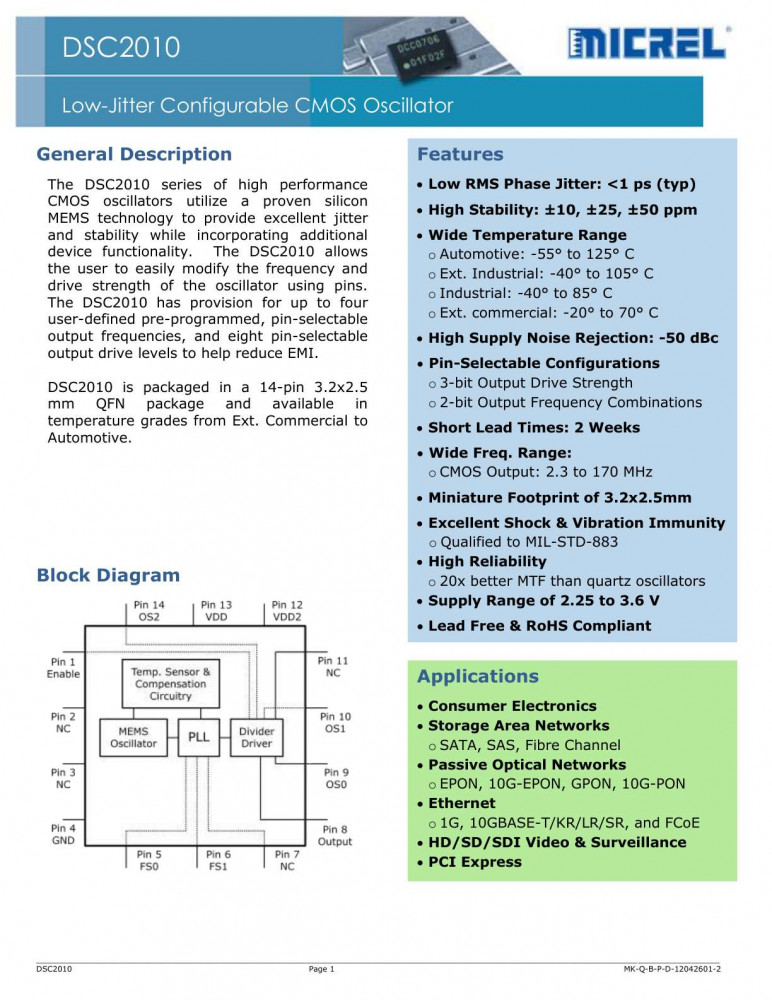 DSC2010 technical document page 1