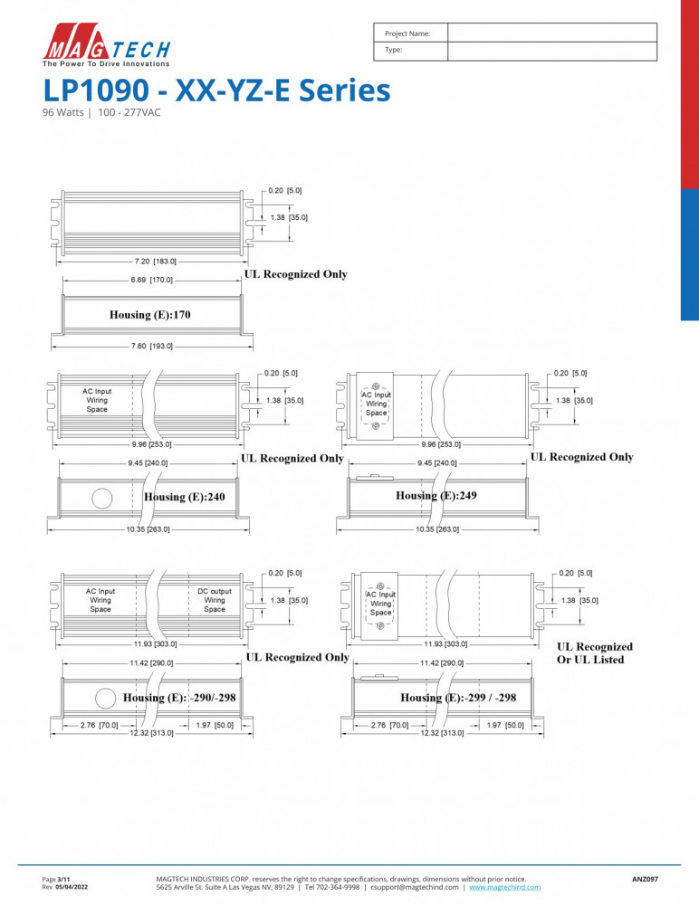 LP1090 series datasheet page 3