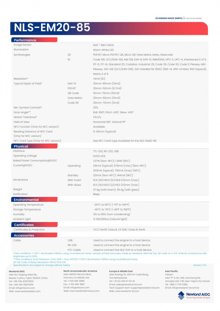 NLS-EM20-85 technical document page 2