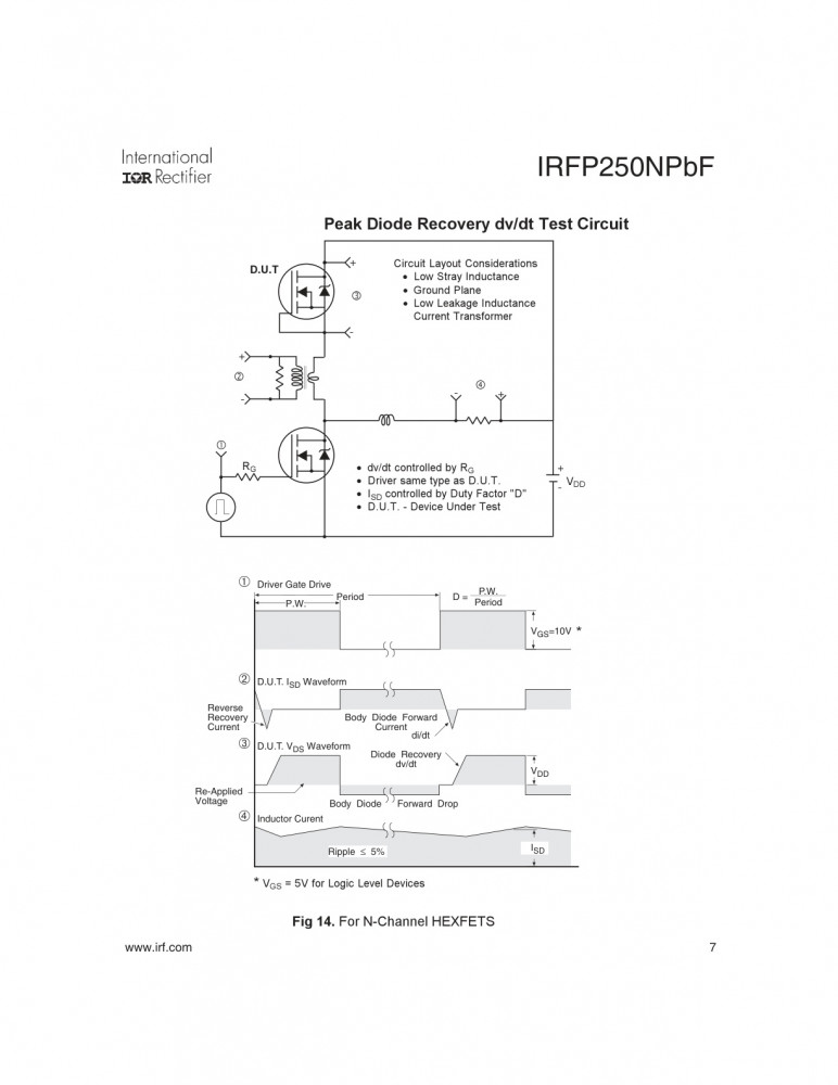 IRFP250NPBF datasheet page 7