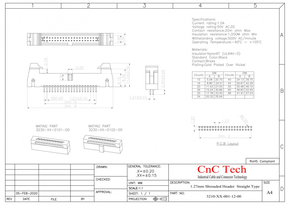CNC Tech 3210-20-001-12-00 technical document