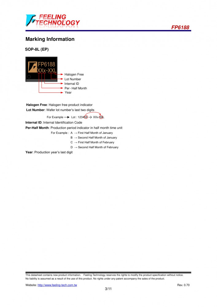 FP6188XR-G1 datasheet page 3