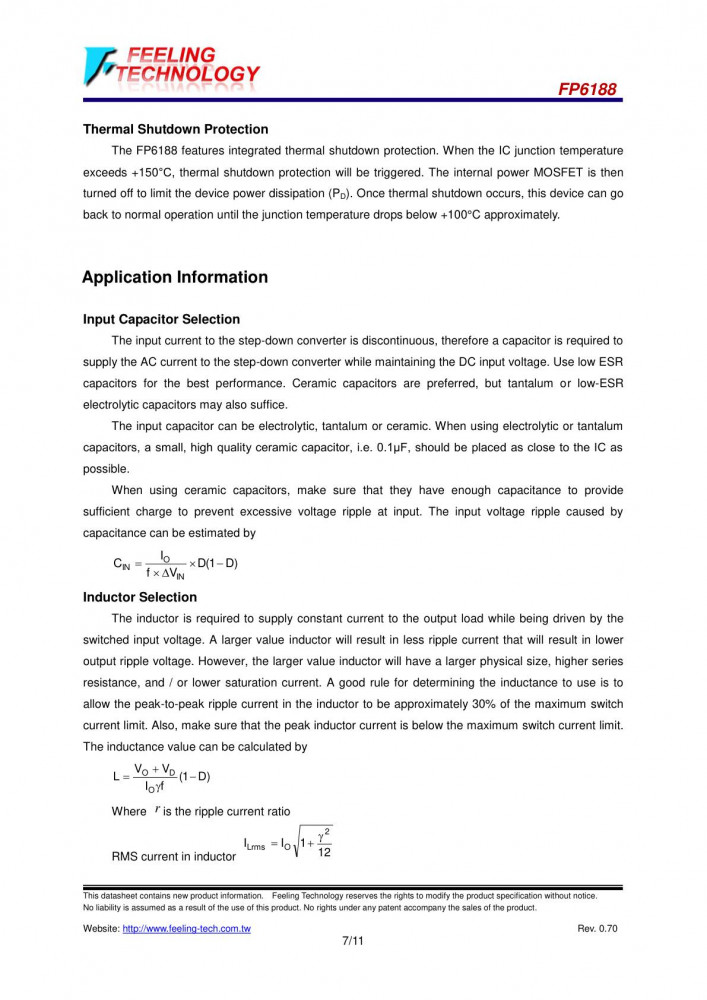 FP6188XR-G1 datasheet page 7