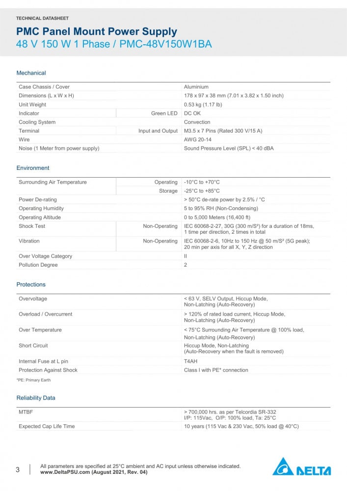 PMC-48V150W1BJ document page 3