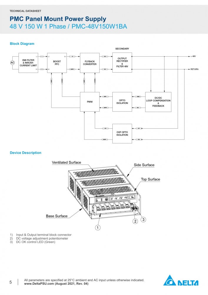 PMC-48V150W1BJ document page 5